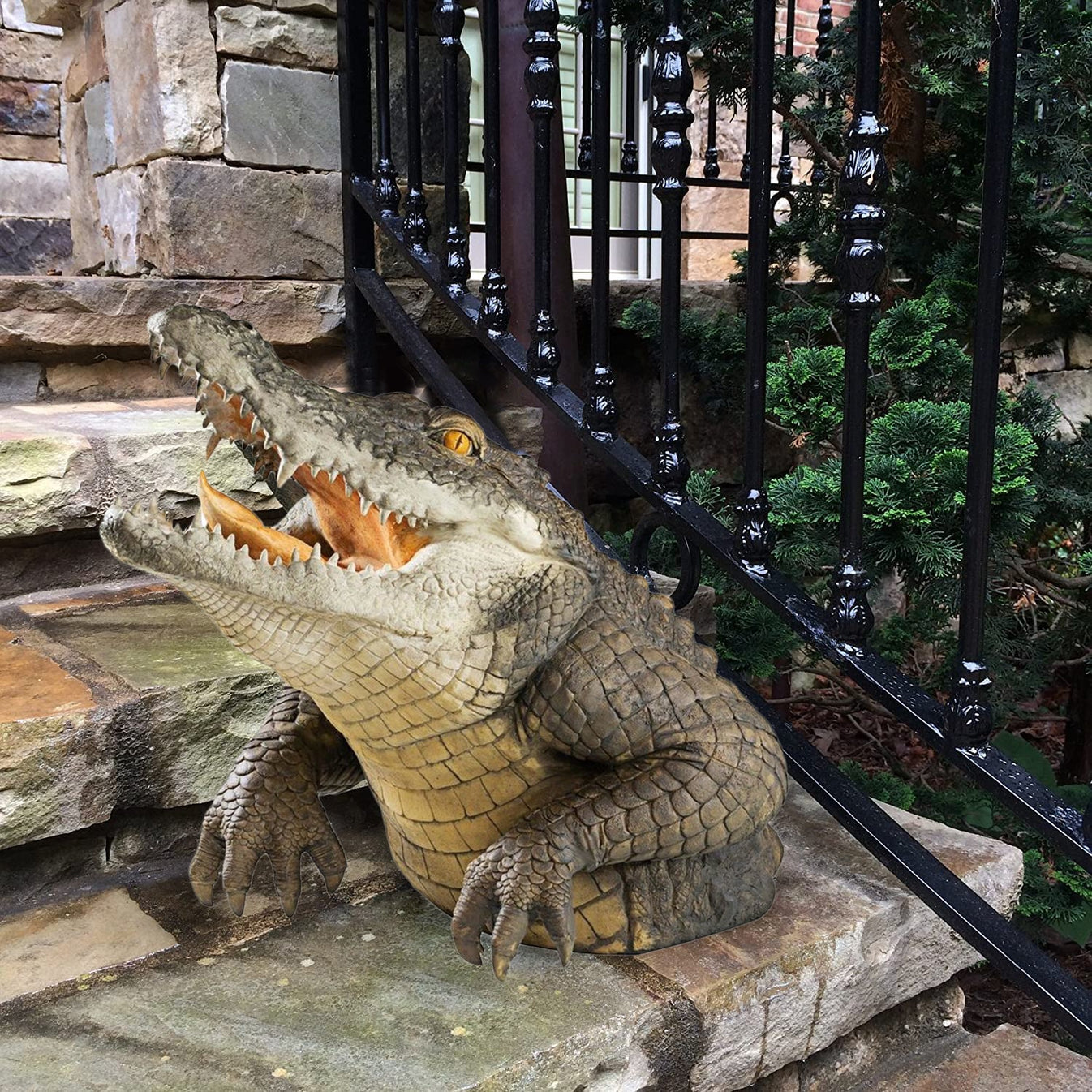 Garden Swamp Gator Statue – gooob