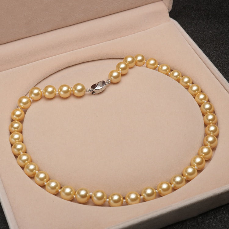 Temperament deep sea shell pearl necklace – gooob