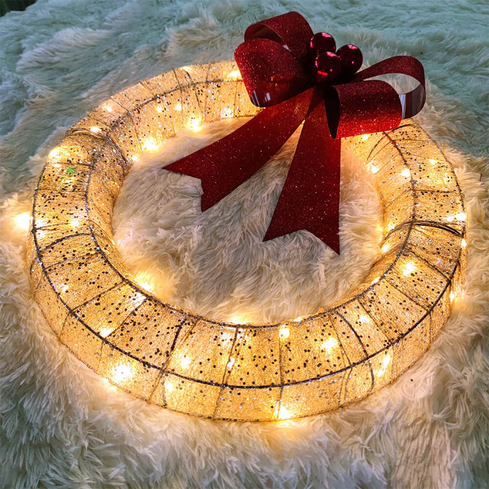 Luminous Metal Garland Decor – gooob